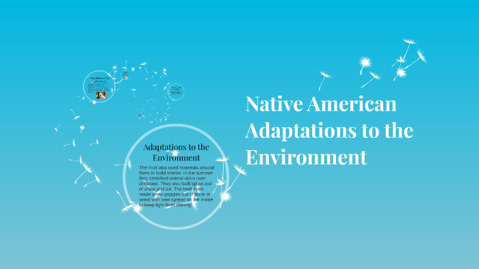 Native American Adaptations to the Environment by Chaela Carter on Prezi