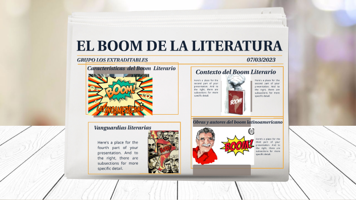 EL BOOM DE LA LITERATURA by Waldeyer Torrico Pinto on Prezi
