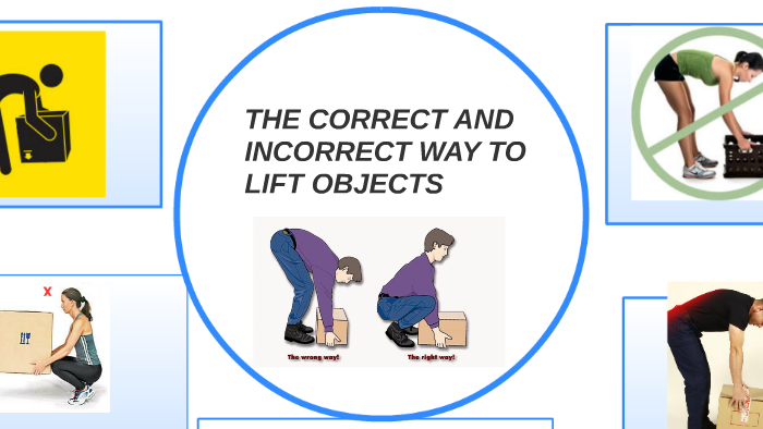 THE CORRECT AND INCORRECT WAY TO LIFT OBJECTS by Michelle Grady on Prezi