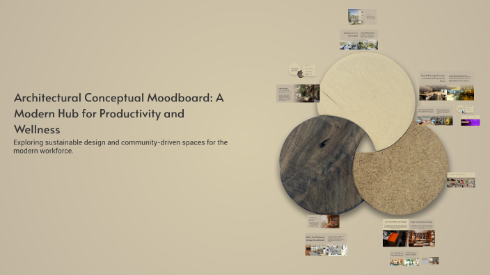 Architectural Conceptual Moodboard: A Modern Hub for Productivity and ...
