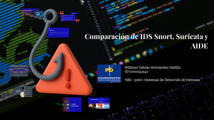 Comparación de IDS Snort, Suricata y AIDE by willmer hernandez on Prezi