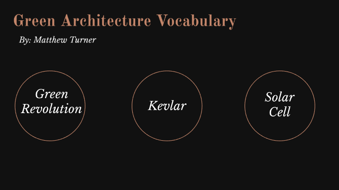 Green Architecture Vocabulary by Matthew Turner on Prezi