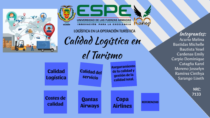 Calidad Logística en el Turismo by Josselyn Moreno Cedeño on Prezi