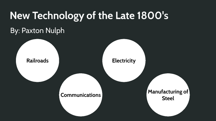 New Technology of the Late 1800's by Paxton Nulph on Prezi