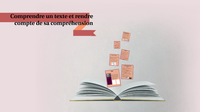 Comprendre un texte et rendre compte de sa compréhension by virginie ...