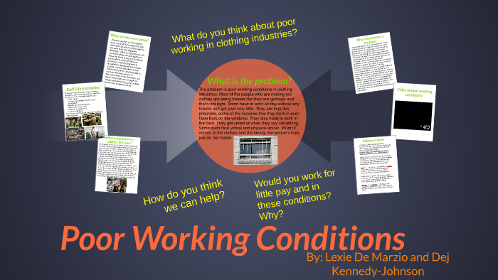 Poor Working Conditions by lex dem on Prezi