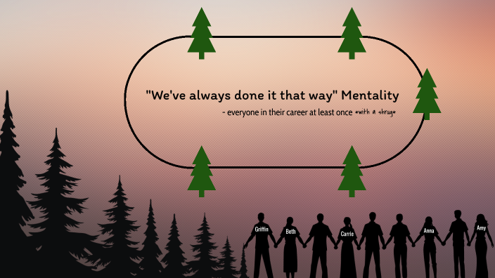 "We've always done it that way" Mentality by Anna LIeske on Prezi