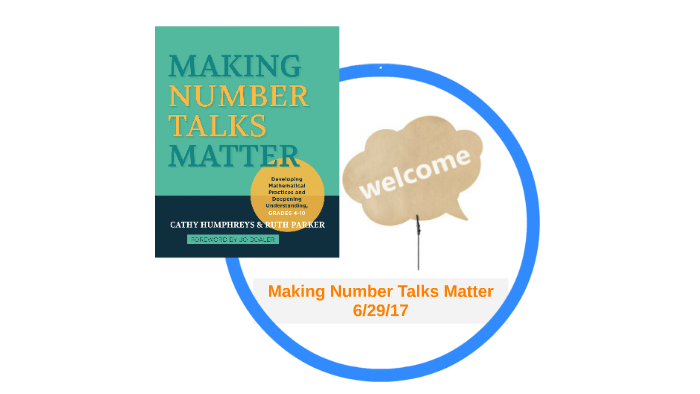 Making Number Talks Matter by Rea Smith on Prezi