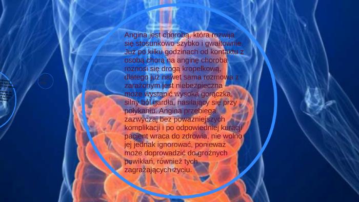 Angina jest chorobą, która rozwija się stosunkowo szybko i g by ...