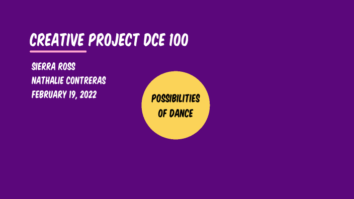 Creative Project DCE 100 by SIERRA ROSS on Prezi
