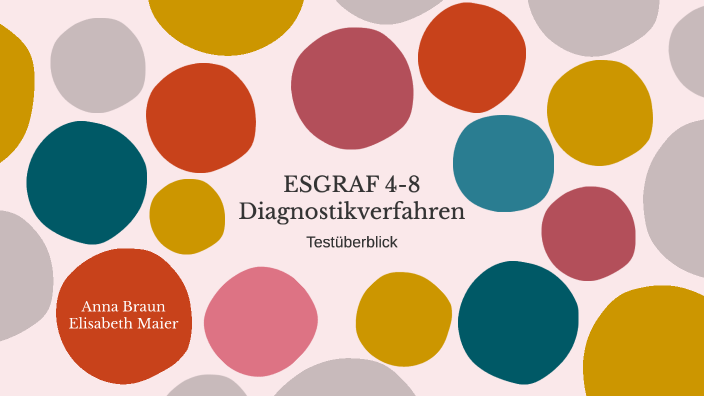 ESGRAF 4-8 Diagnostikverfahren by Elisabeth Maier on Prezi