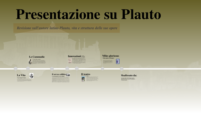 Presentazione su Plauto by Vincenzo Sposato on Prezi
