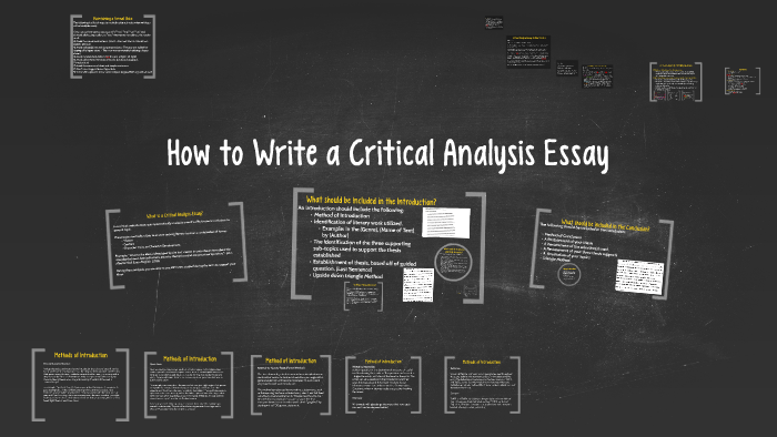 How to Write a Critical Analysis Essay by Stephanie Stoyles on Prezi