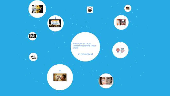 10 reasons not to use tobacco,alcohol,and street drugs. by konner ...