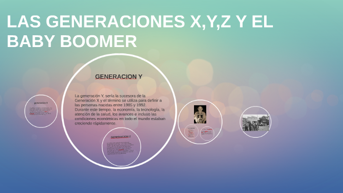 LAS GENERACIONES X,Y,Z Y EL BABY BOOMER by ezequiel jimenez on Prezi