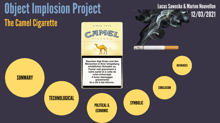 Object implosion project: the Camel cigarette pack by Marion Nouvellon ...