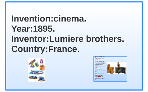 Invention:cinema. by on Prezi