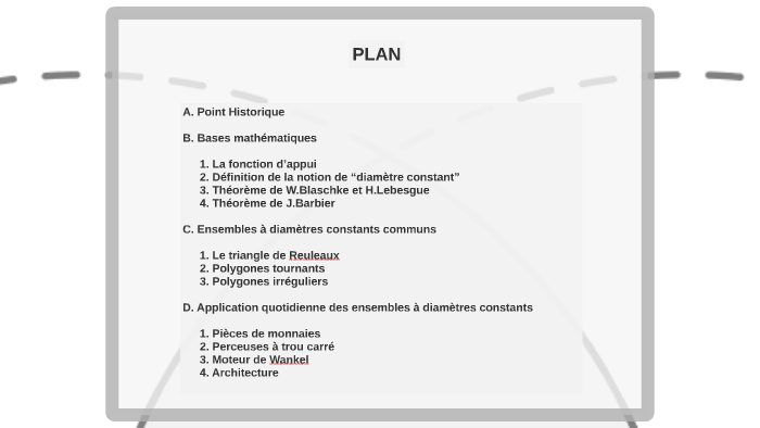 LES ENSEMBLES A DIAMETRES CONSTANTS by Julien SUBIAS on Prezi