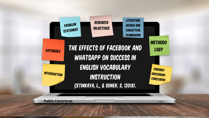 The effects of Facebook and WhatsApp on success in English vocabulary ...