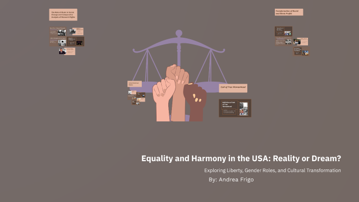 Equality and Harmony in the USA: Reality or Dream? by andrea frigo on Prezi