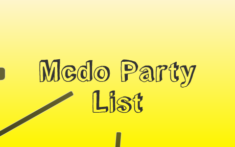 Mcdo party list presentation by Irina Cortez on Prezi