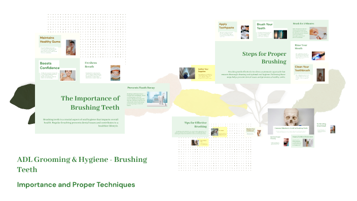ADL Grooming & Hygiene - Brushing Teeth by KATE AUTENTICO on Prezi