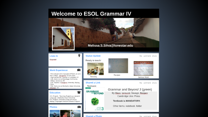 Welcome to ESOL Grammar IV by Melissa Silva on Prezi