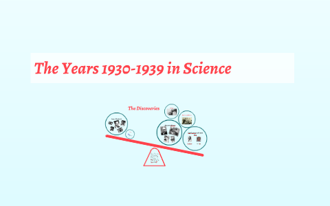 The Years 1930-1939 in Science by C M on Prezi