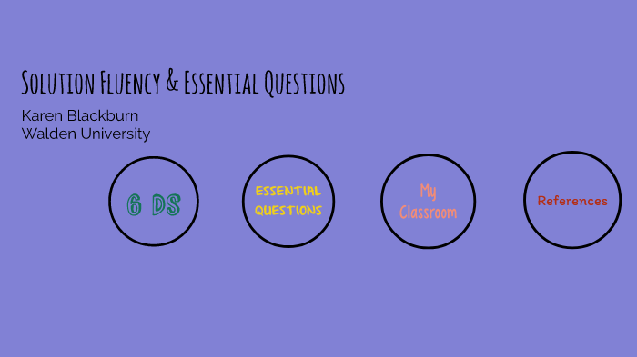 Solution Fluency & Essential Questions by Karen Blackburn on Prezi