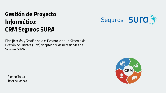 (Cambios Realizados) Gestión de Proyecto Informático CRM Seguros SURA ...