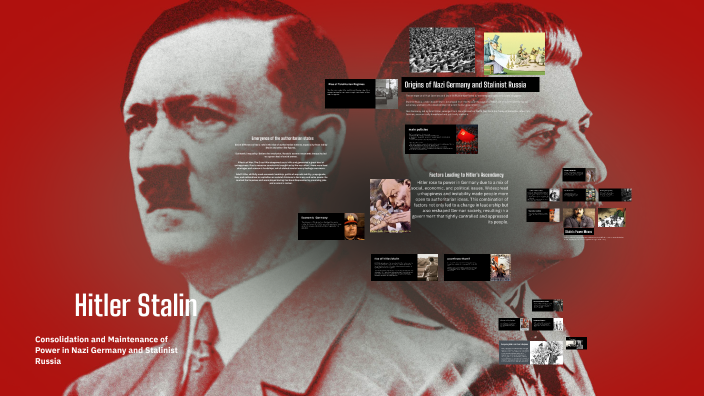 Dictatorship Comparison: Stalin vs Hitler by makha markoub on Prezi