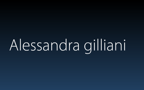 Alessandra giliani by Jakob M on Prezi