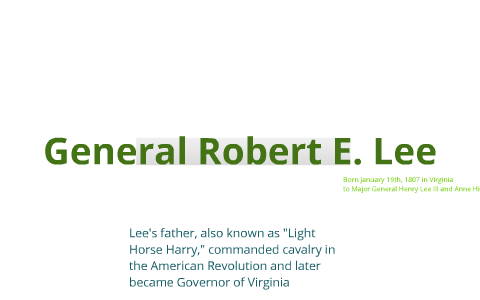 General Robert E. Lee by Rowan Eister on Prezi