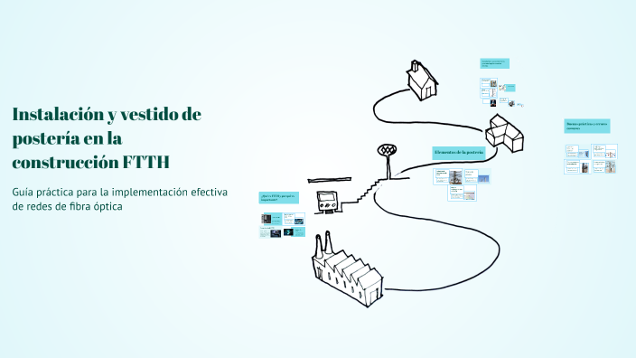 Instalación y vestido de postería en la construcción FTTH by HECTOR ...