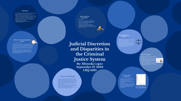 Judicial Discretion and Disparities in the Criminal Justice System by ...