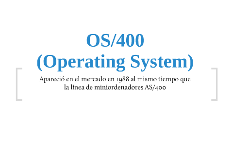 OS/400 by Fabrizzio Modigliani on Prezi