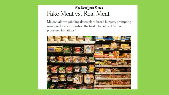 FAKE MEAT VS REAL MEAT by jose rodriguez on Prezi