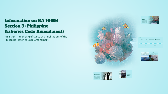 Information on RA 10654 Section 3 (Philippine Fisheries Code Amendment ...