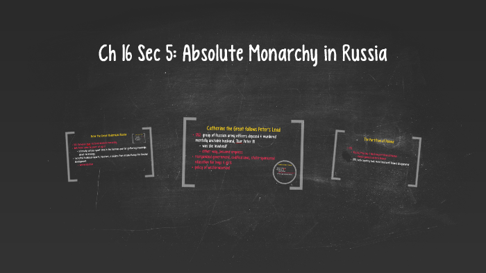 Ch 16 Sec 5: Absolute Monarchy in Russia by Kristina Ward on Prezi