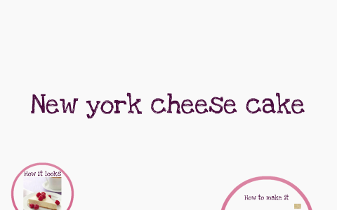 New York Cheesecake by Muzzammil Ali on Prezi