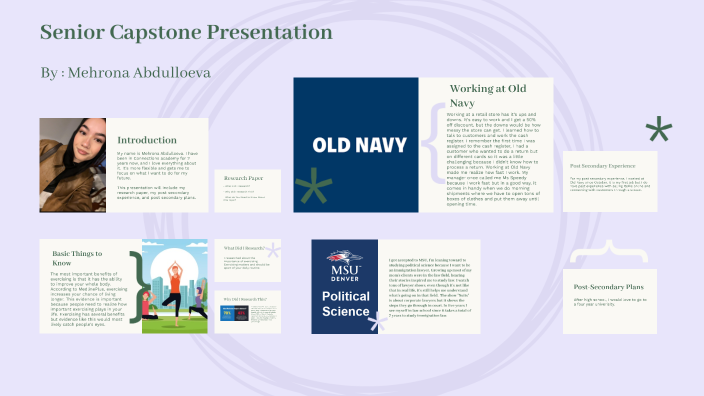 Senior Capstone Presentation by Mehrona Abdulloeva on Prezi