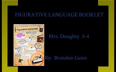 Figurative Language Booklet by Brandon Gates