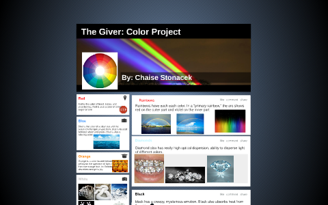 The Giver Color Project by CHAISE STONACEK on Prezi