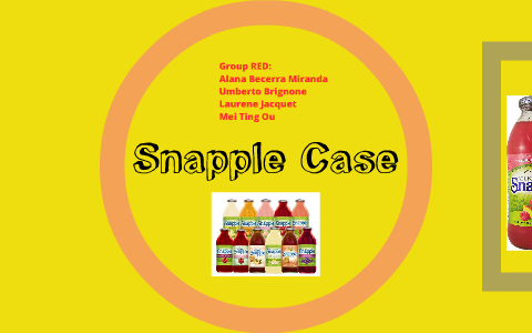 Snapple Case by Laurene Jacquet on Prezi