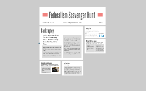 Federalism Scavenger Hunt by Sarah Memon on Prezi
