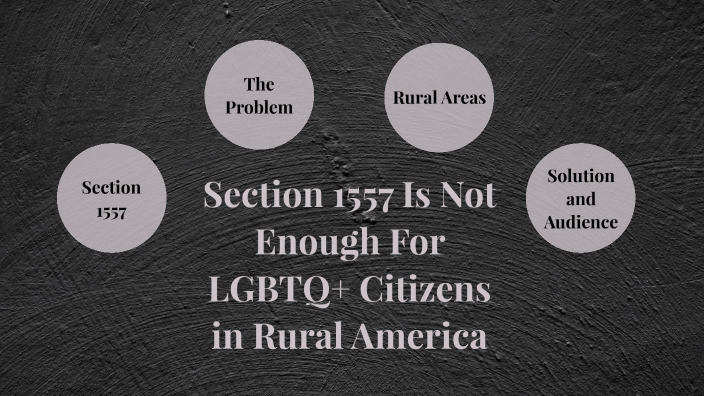 How Section 1557 of the ACA Falls Short For LGBTQ+ Citizens in Rural ...