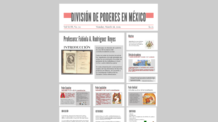 DIVISIÓN DE PODERES EN MÉXICO by Fabiola Rodríguez Reyes on Prezi