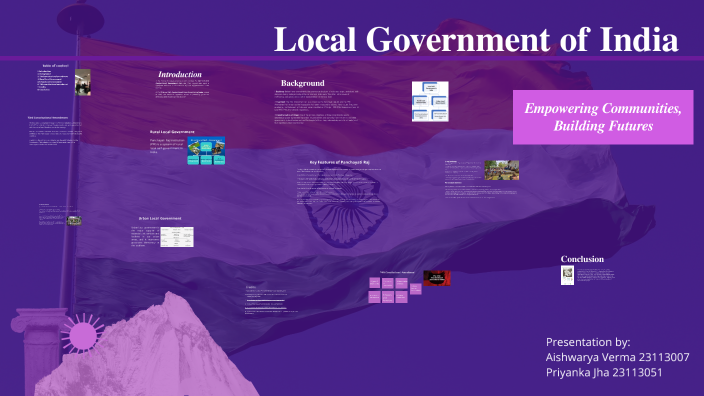Local Government of India by PRIYANKA JHA 23113051 on Prezi