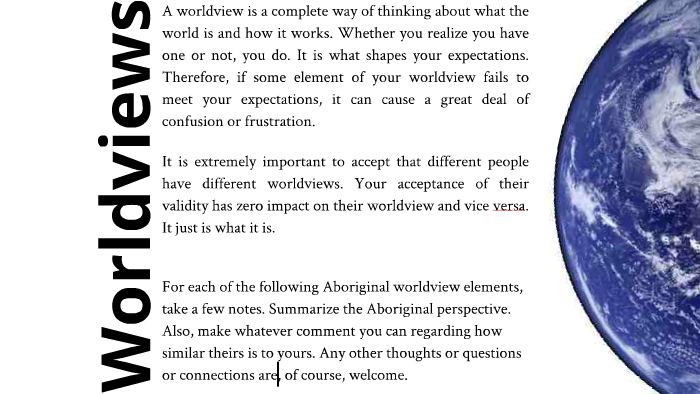 Worldviews by Jason King on Prezi