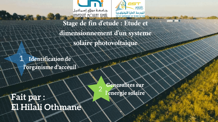 Stage de fin d'etude by Othmane El Hilali on Prezi
